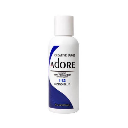 Adore Hair Dye Semi Permanent Hair Colour 112 Indigo Blue 118ml ...