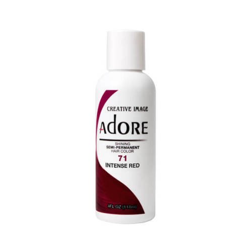 Adore Hair Dye Semi Permanent Hair Colour 71 Intense Red 118ml ...