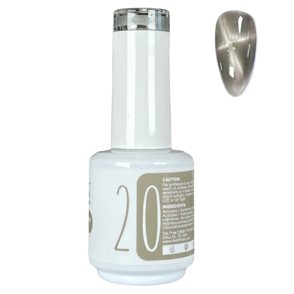 AEON NUDE SHADE CERAMIC CAT EYE GEL 15ml #20 – Luminous Beauty Supply