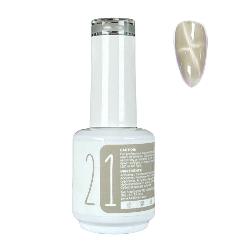 AEON NUDE SHADE CERAMIC CAT EYE GEL 15ml #21 – Luminous Beauty Supply