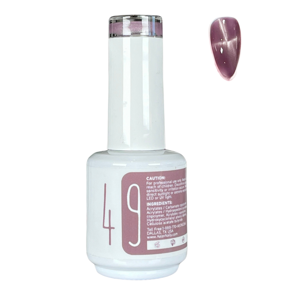 AEON NUDE SHADE CERAMIC CAT EYE GEL 15ml #49 – Luminous Beauty Supply