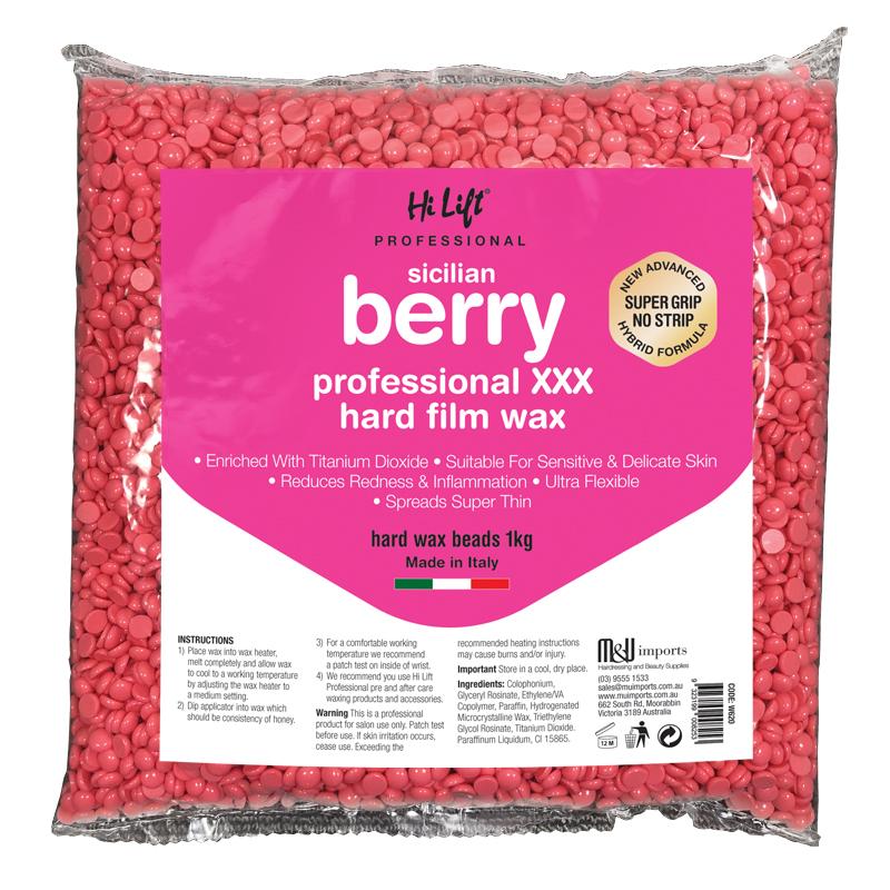 Hi Lift Sicilian Berry Hot Film Wax - 1kg – Luminous Beauty Supply